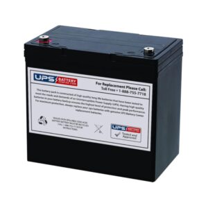 upsbatterycenter® 12v 55ah compatible replacement battery for werker wka12-55c/fr