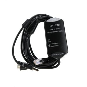 sysly 1747-uic usb to dh485 rs485 rs232 interface converter repalcement for allen bradley programming cable