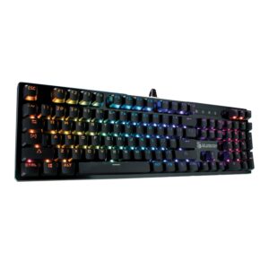 bloody b820 optical mechanical gaming keyboard with individually backlit rgb led keys wired, 104 keys standard, red switch - mx red equivalent for windows pc and laptop