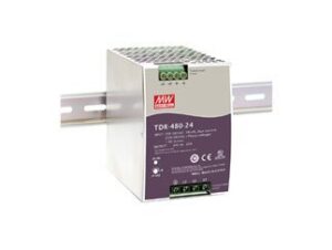 mean well tdr-480-48 three phase industrial din rail power supply, 48 volt, 10 amp, 480 watt