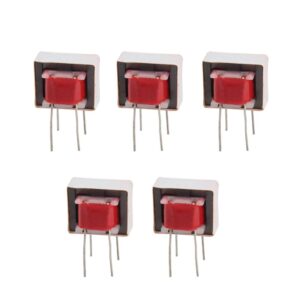 hiletgo 5pcs ei14/ei-14 audio coupling isolation transformer audio transformer 600:600 1:1