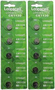 loopacell 10 cr1130 lithium 3 volt cell batteries