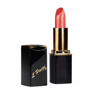 l'paige l49 - peach nectar designer lipstick | aloe vera based, long-lasting, moisturizing