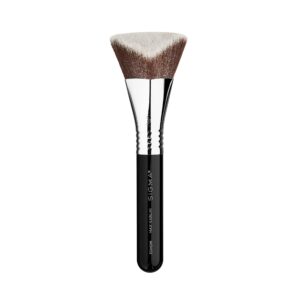 sigma beauty professional 3dhd max kabuki brush - extra large angled kabuki makeup brush with 3 sides - foundation brush & professional grade makeup brush to blend liquid & cream products