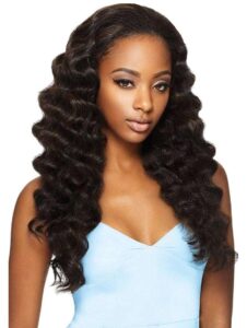 outre synthetic hair half wig quick weave ashani (1b)