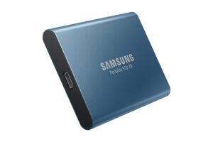 samsung t5 portable ssd 500gb - up to 540mb/s - usb 3.1 external solid state drive, blue (mu-pa500b/am)