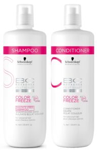 bc bonacure color freeze sulfate-free shampoo and conditioner set, 33.81-ounce