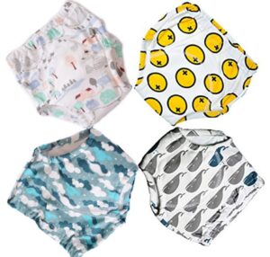 potty training pants for baby and toddler boys, baby underwear 4 pack (90（2t), b4)