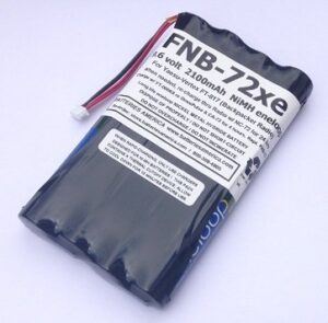 fnb-72xe: 9.6 volt 2100mah ready-to-use nimh battery for yaesu ft-817