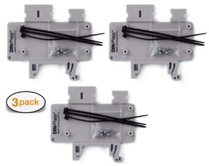 din rail mount for raspberry pi zero (3 pack)