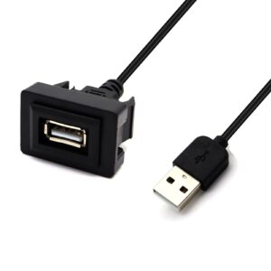 motong male to female usb cable charger for toyota vios/altis (32 * 20mm)