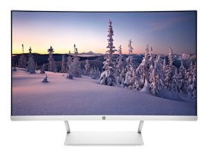 hp 27" curved hp27sc1 lcd wled monitor - silver