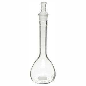 corning pyrex® #5640-200,200ml class a volumetric flasks with pyrex® glass standard taper stopper (single)