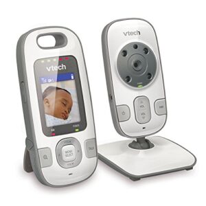 vtech bv73121gy digital video baby monitor with full-color and automatic night vision, gray