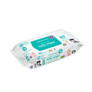 wipessentials baby wipes unscented (for sensitive skin) 960 count - 12 pack of 80 count