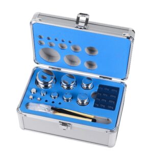 goetland certificated f1 scale calibration weight kit set 25 pcs 1mg-1kg stainless steel high precision for balance digital scale lab education