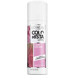 l’oréal paris hair color colorista 1-day spray, pastelpink, 2 ounce