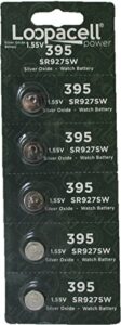 loopacell 395/399 silver oxide 5 batteries (sr927w / sr927sw)