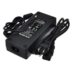 ledwholesalers 24v 10a 240w ac/dc power adapter with 5.5x2.5mm dc plug and 2.1mm adapter, black, 3264-24v