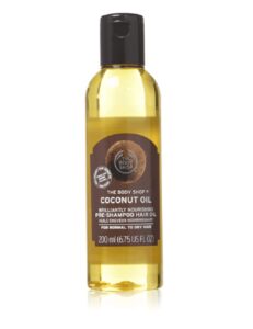 the body shop coconut oil brilliantly nourishing pre-shampoo hair oil, 6.75 fluid ounce