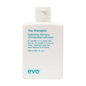 evo the therapist hydrating shampoo - hydrates, strengthen and softens whilst improving shine - protects colour treated hair, helps to detangle - 300ml / 10.1fl.oz