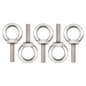 eowpower 5 pieces stainless steel m10 x 35 mm ring eye bolts