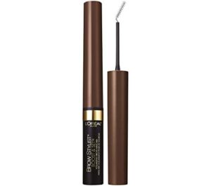 l’oréal paris cosmetics brow stylist boost and set brow mascara, dark brunette, 0.1 fluid ounce