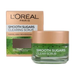 l'oreal paris pure sugar scrub purify and unclog, 1.7 oz.