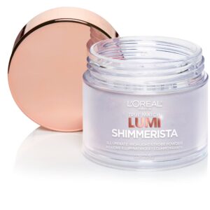 l'oreal paris makeup true match lumi shimmerista loose highlighting powder, 1 count, moonlight