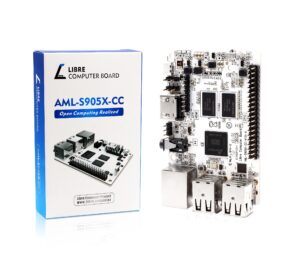 libre computer board aml-s905x-cc (le potato) 2gb 64-bit mini computer for 4k media