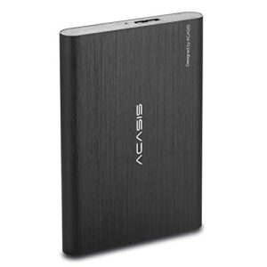 acasis 80gb ultra slim portable external hard drive usb3.0 hard disk 2.5" hdd storage devices compatible for desktop,laptop,(black)