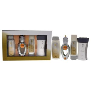 ajmal perfumes wisal gift set for unisex - 4 pieces