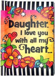 blue mountain arts little keepsake book "daughter, i love you with all my heart" 4 x 3 in. sentimental mini-book is perfect christmas, birthday, graduation, or anytime gift from mom, by suzy toronto