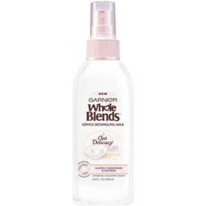 garnier whole blends gentle detangling hair milk oat delicacy, 5 fl. oz.