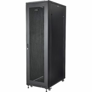 startech.com 4-post 42u server rack cabinet, 19" data rack cabinet for it equipment mount, full size network cabinet storage