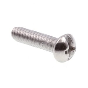 prime-line 9004595 machine screw, round head, slotted/phillips combo, #10-24 x 3/4 in, grade 18-8 stainless steel, pack of 25