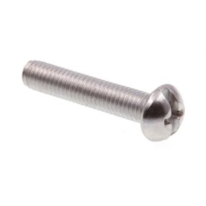 prime-line 9004253 machine screw, round head, slotted/phillips combo, #10-32 x 1 in, grade 18-8 stainless steel, pack of 25