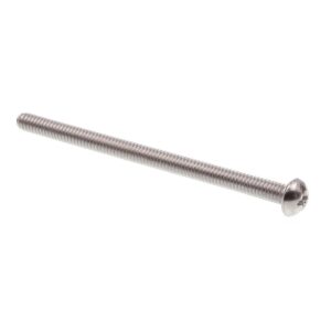 prime-line 9003968 machine screw, round head, slotted/phillips combo, #8-32 x 2-1/2 in, grade 18-8 stainless steel, pack of 20