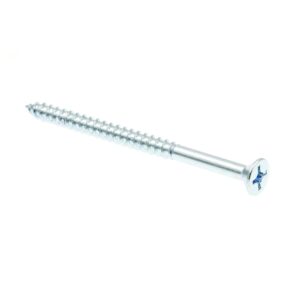 prime-line 9036686 wood screw, flat head phillips, #14 x 3-1/2 in, zinc plated steel, pack of 25