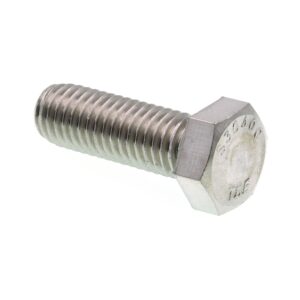 prime-line 9060398 hex bolts, 1/2 in.-13 x 1-1/2 in, grade 304 stainless steel (25 pack), zinc