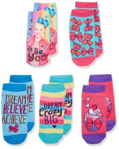 jojo siwa girls 5 pack shorty socks