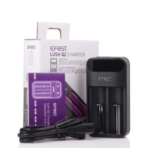 efest lush q2 intelligent led battery charger compatible with lithium imr 3.6v and 3.7v batteries