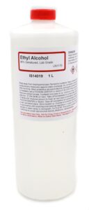 laboratory-grade denatured ethyl alcohol, 95% - 1l (33.8 ounces) - not for use on body or skin (denatured with isopropyl alcohol & methanol)