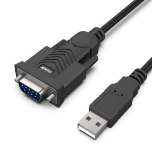 benfei usb to serial adapter, usb to rs-232 male (9-pin) db9 serial cable, prolific chipset, windows 11/10/8.1/8/7, mac os x 10.6 and above, 1.8m（not vga）