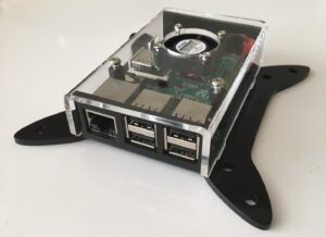 vesa mount case for raspberry pi 3, 2 & b+ with fan