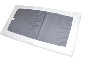 fitted bed sheet for portable elanbambino travel crib, 23" x 44". your baby will love the custom white cotton layer of comfort. made exclusively for elanbambino mini portable cribs (sold separately).