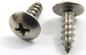 #6 x 5/8" stainless truss head phillips wood screw (100pc) 18-8 (304) stainless steel screws by bolt dropper, ssd screws