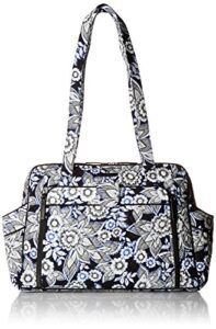 vera bradley women's cotton stroll around baby diaper bag, snow lotus, one size