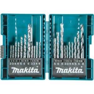 makita b-44884 21 pc. assorted metric drill bit set