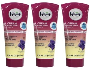 fast acting gel cream hair remover veet hair remover women 6.78 oz (pack of 3)